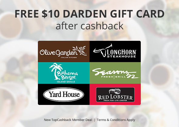 WOW!!! Free $10 Darden Restaurants Gift Card! - Kroger Couponing