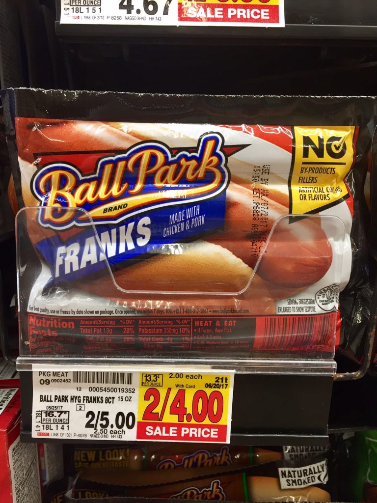 Ball Park Hot Dogs just $1.50 - Kroger Couponing