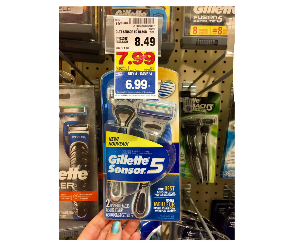 Gillette Sensor 5 just $3.99 - Kroger Couponing