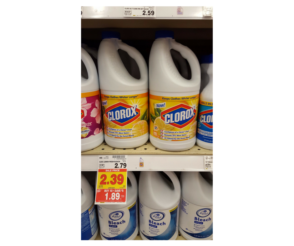 Clorox Bleach as low as $1.49 - Kroger Couponing