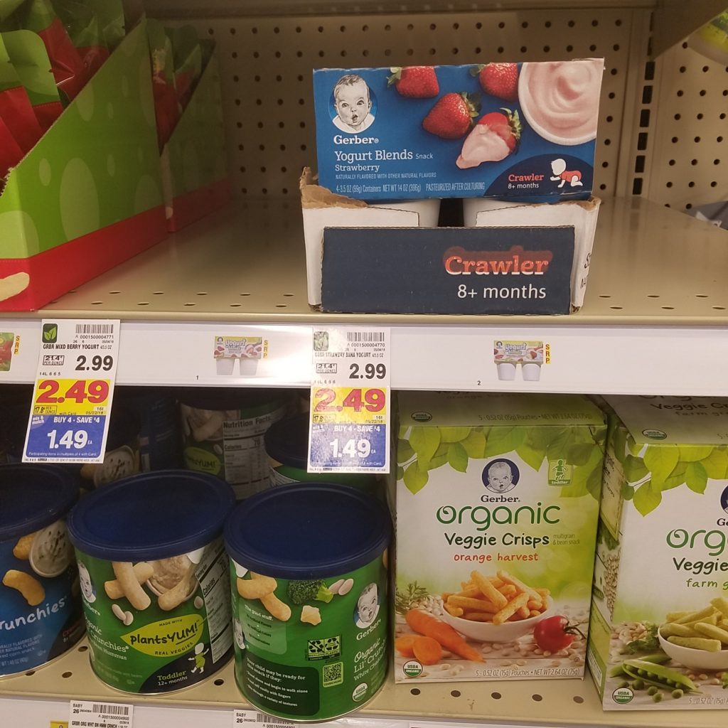 Gerber Yogurt Blends just $.99 - Kroger Couponing