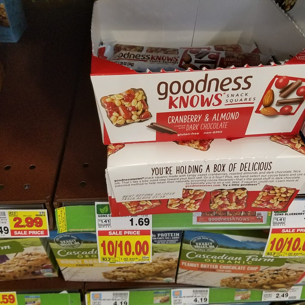 goodness knows bars just $.50 - Kroger Couponing