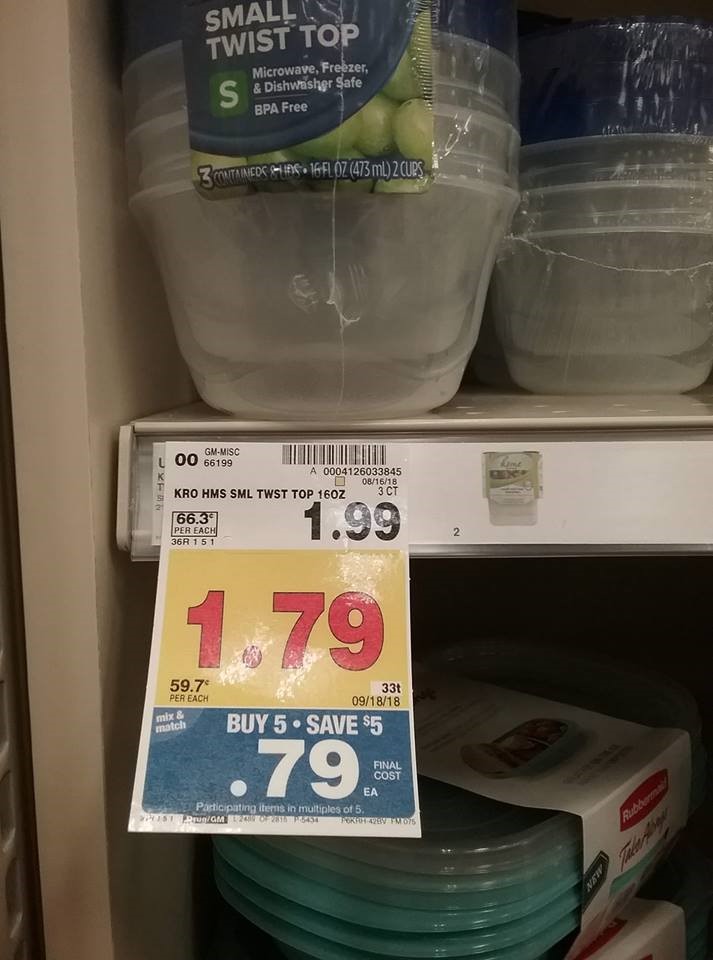 Kroger Home Sense Containers as low as $.79 - Kroger Couponing